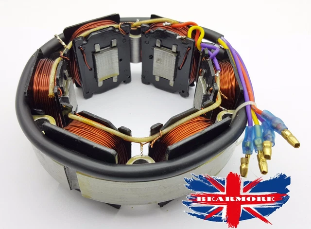 ROYAL ENFIELD 350CC & 500cc 12 VOLT AC/DC 4 WIRE STATOR ASSEMBLY 12v ...