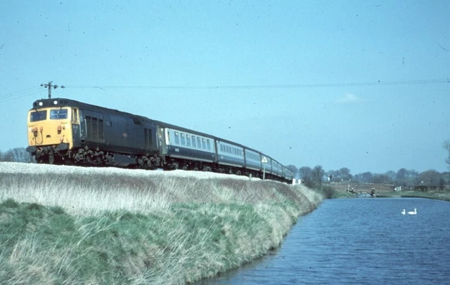 35MM SLIDE BR British Railways Diesel Loco Class 50 50015 Crofton 1980 ...