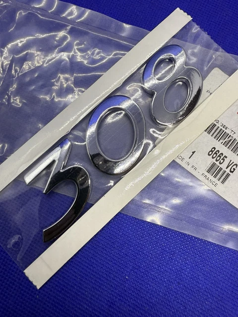 LOGO EMBLÈME BADGE Monogramme arrière 308 Peugeot GTI HDI ORIGINAL ...