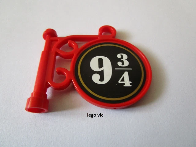 LEGO 2038PB06 HARRY Potter Road Sign Red Hogwarts Express 9 3/4 du 4708 ...