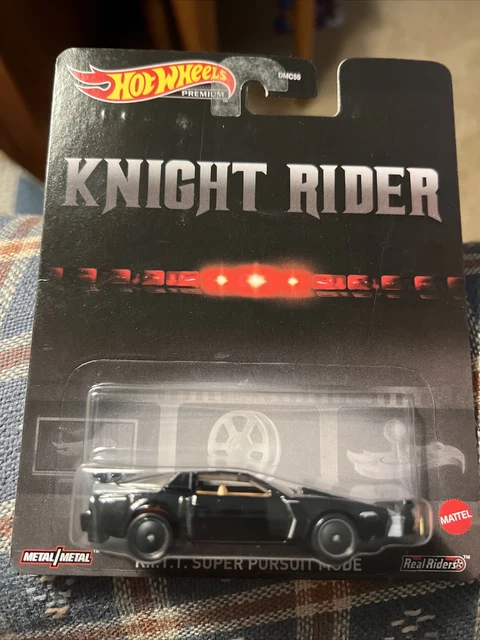 2022 HOT WHEELS Premium Black Knight Rider KITT Super Pursuit Mode Car ...