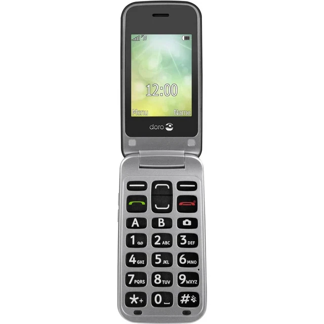 DORO 2424 TÉLÉPHONE portable à clapet pour séniors Touche SOS graphite ...