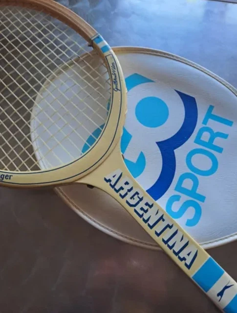 RAQUETTE DE TENNIS vintage guillermo vilas slazenger en bois EUR 25,00 ...