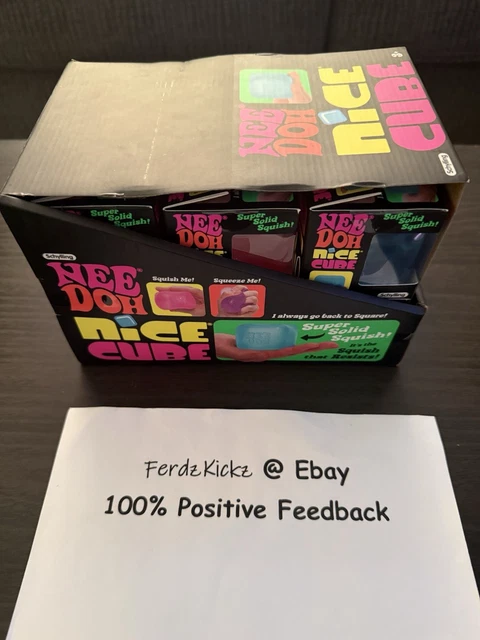 NEE DOH NICE Cube Super Solid Squish Squeeze Toy Ages 3+ (Whole case Of ...