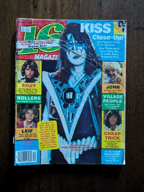 VINTAGE 16 MAGAZINE December 1979 KISS, GIBB, GARRETT, VILLAGE PEOPLE ...