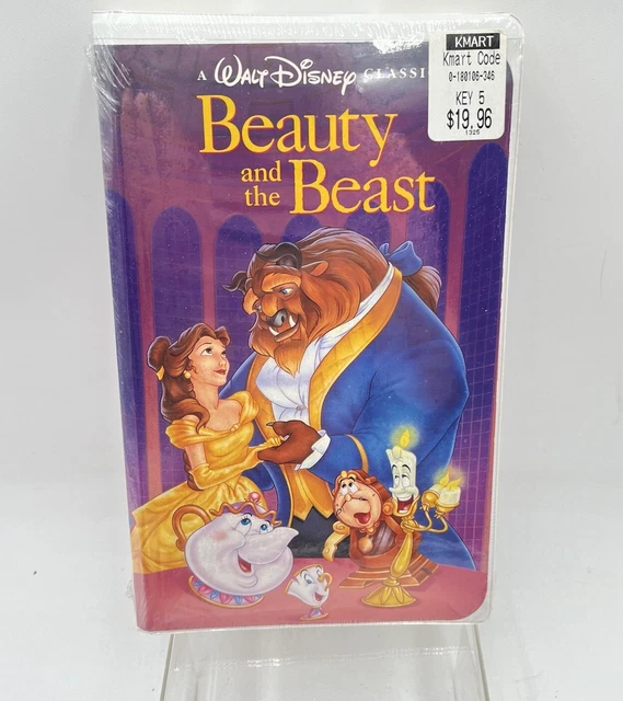 RARE KMART SEALED- Walt Disney's Beauty and The Beast VHS Black Diamond ...