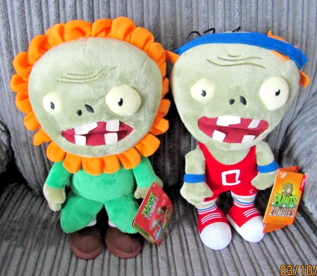 PLANTS VS ZOMBIES 2 Plush Toys With Tags Sprinter Sunflower Sega Popcap ...