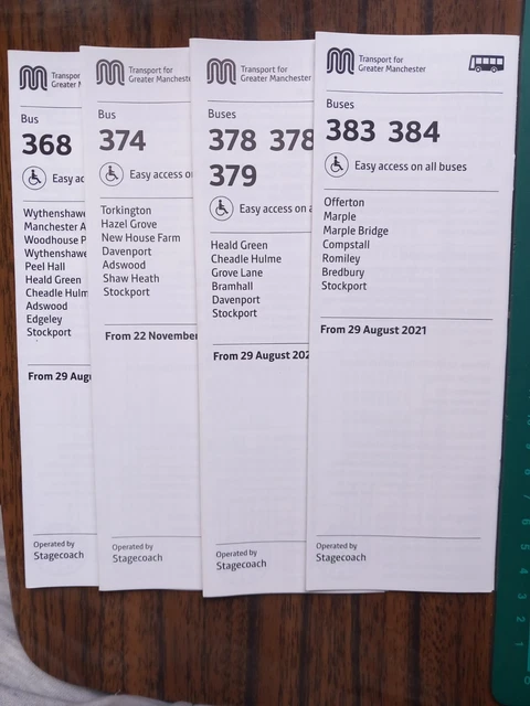 TRANSPORT FOR GREATER Manchester Stagecoach Manchester bus Timetables £ ...