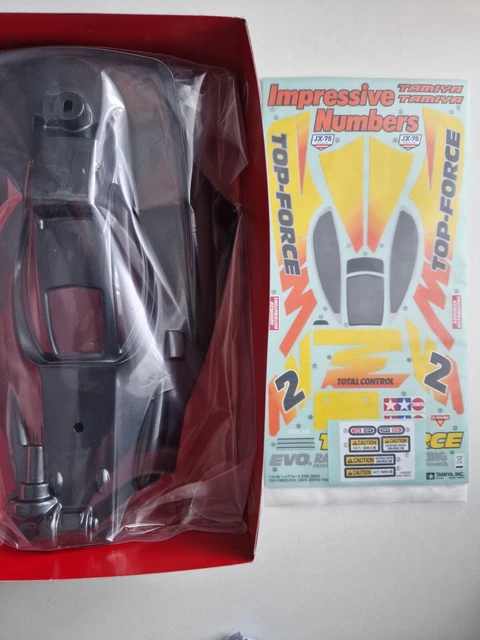 TAMIYA TOP FORCE evo body shell decals and undertray £45.00 - PicClick UK
