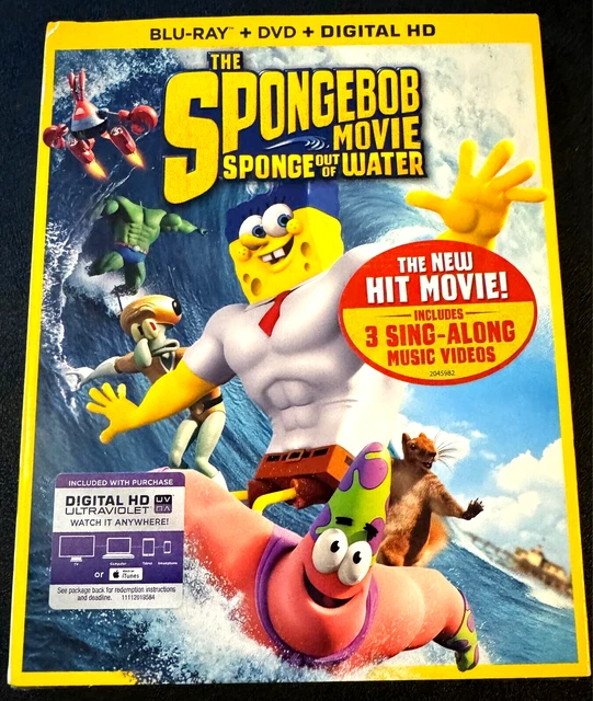 THE SPONGEBOB MOVIE: Sponge Out Of Water (Blu-ray, 2015) $4.99 ...