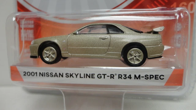 GREENLIGHT 2001 NISSAN SKYLINE GT-R R34 M-SPEC Gold TOKYO TORQUE S1 £4. ...