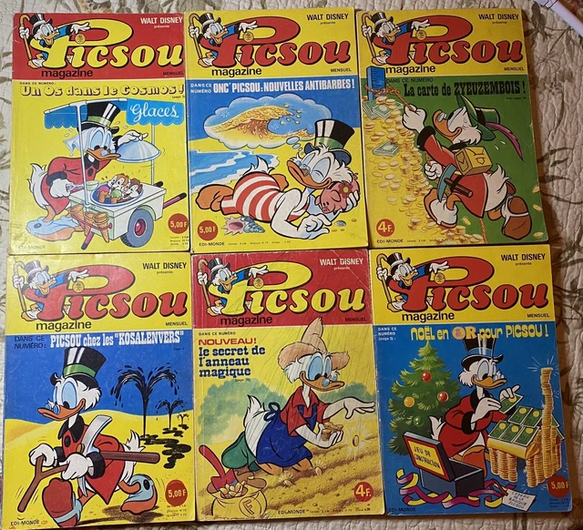 LOT DE 6 Picsou Magazine Années 1976 1977 EUR 6,00 - PicClick FR