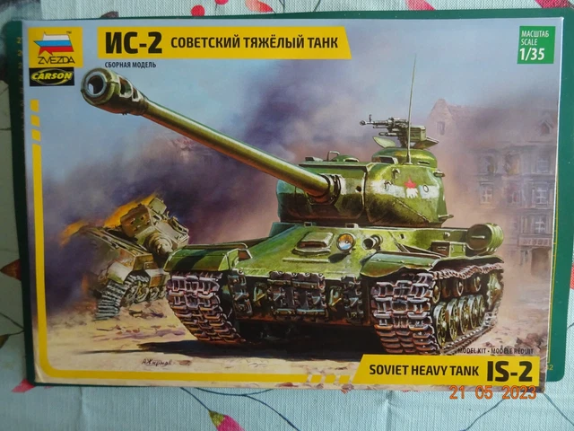 ZVEZDA 1-35 SCALE Russian WWII I.S.2 "STALIN" Heavy Tank Model Kit NEW ...