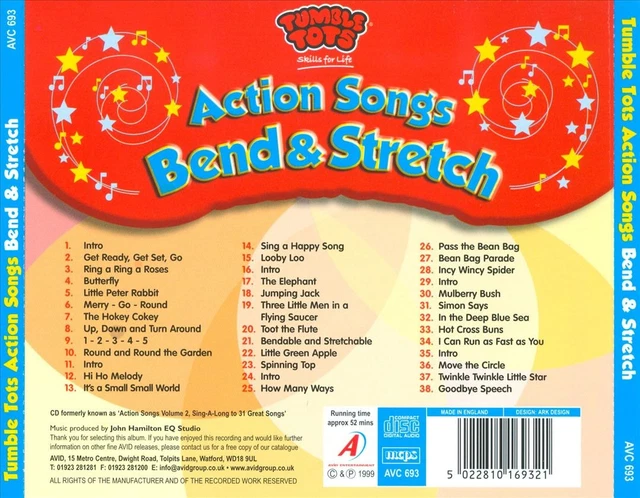 VARIOUS ARTISTS TUMBLE Tots: Action Songs, Vol. 2 New Cd £14.24 ...