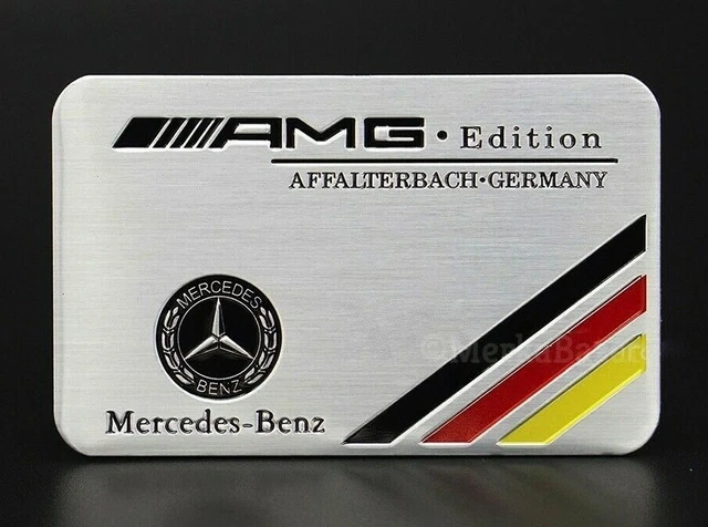 EMBLEMA LOGO STEMMA AMG Edition Speciale Mercedes Benz di Alluminio ...