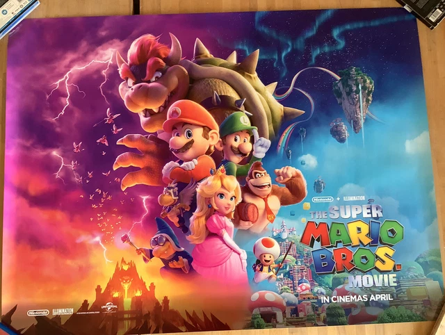 THE SUPER MARIO Bros. Movie UK quad cinema poster (2023, Nintendo ...