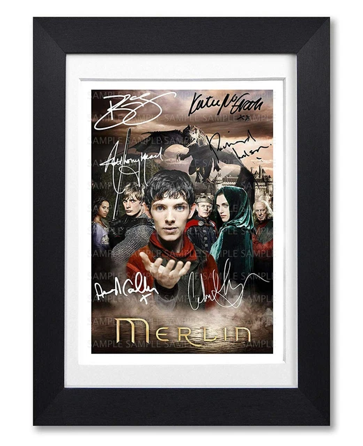 MERLIN CAST SIGNED Poster Bbc Tv Show Season Series Print Photo ...