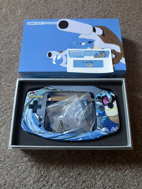 NINTENDO BLASTOISE POKEMON Complete Shell Kit Game Boy Advance Housing ...