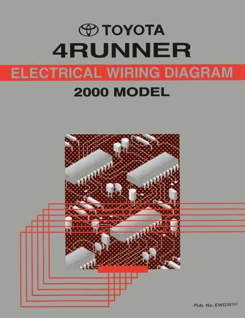 1992 TOYOTA 4RUNNER Wiring Diagrams Schematics Layout Factory OEM EUR ...