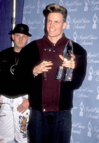 SINGER VANILLA ICE at 17th Peoples Choice Awards on March 11 a- 1991 ...