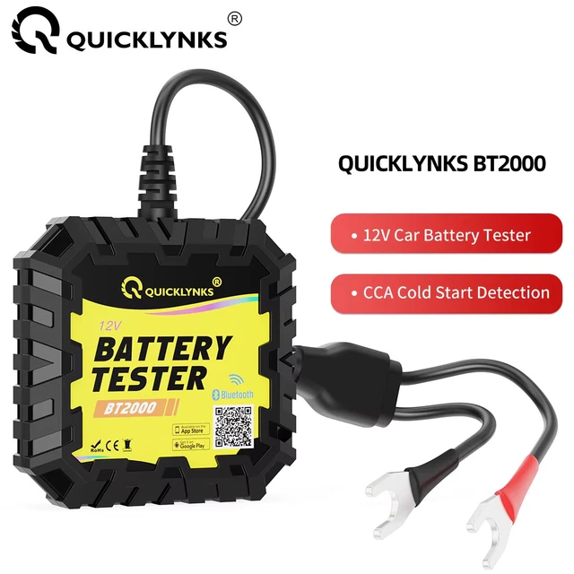 2025 QUICKLYNKS BT2000 12V Car Battery Tester 100-2000CCA Battery ...