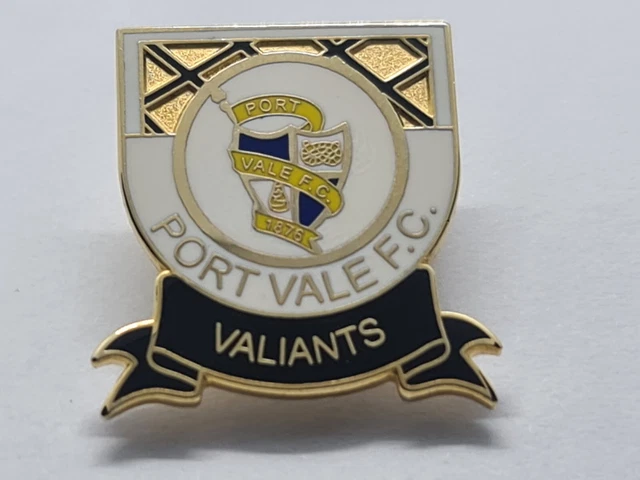RARE OLD PORT VALE FOOTBALL CLUB ENAMEL PRESS PIN BADGE Vale Park ...
