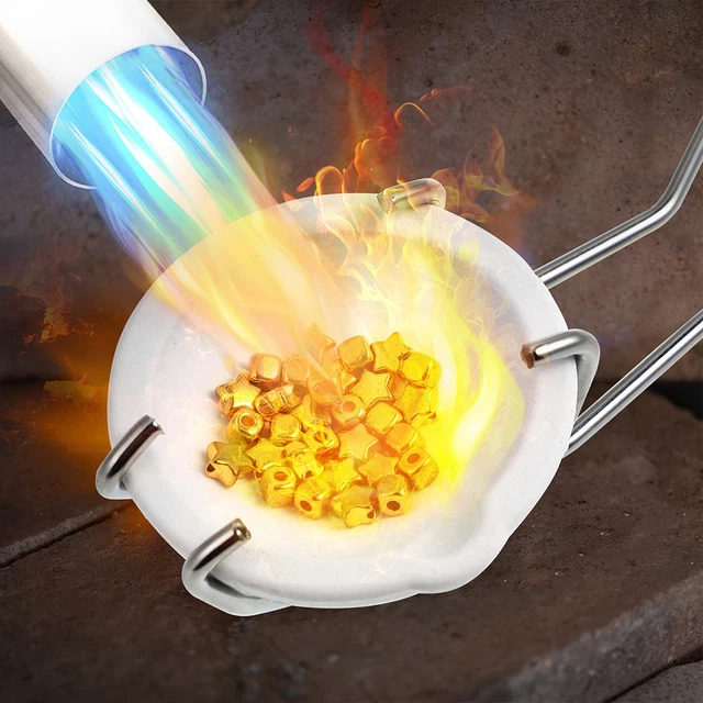 CRUCIBLES AND TONGS Metal Melting Kit For Jewelry Making And Casting ...