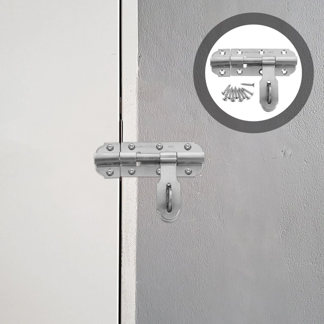 GATE LATCHES BARREL Bolt Lock Door Chain Heavy Duty Stainless Steel ...