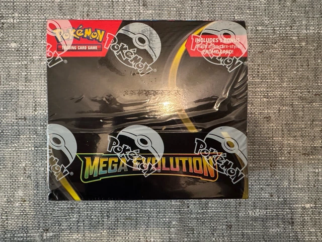 POKÉMON MEGA EVOLUTION Booster Display Box 36 Packs with Box Topper ...