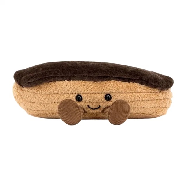 JELLY CAT PRETTY Patisserie Eclair Brown Dessert Bakery Food Soft Plush ...