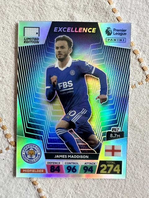 JAMES MADDISON EXCELLENCE Panini Premier League Adrenalyn XL 2023 ...