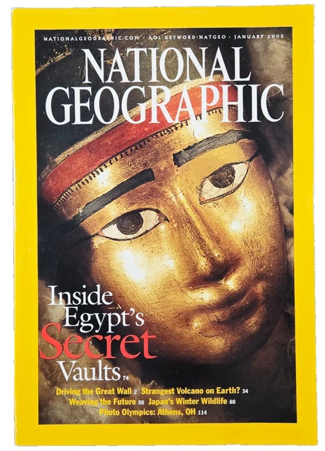 INSIDE EGYPT'S SECRET Vaults January 2003 National Geographic Magazine ...