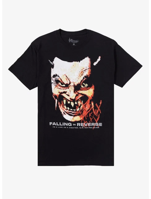 SALE! FALLING IN Reverse Popular Monster Lyrics T-Shirt £6.34 - PicClick UK