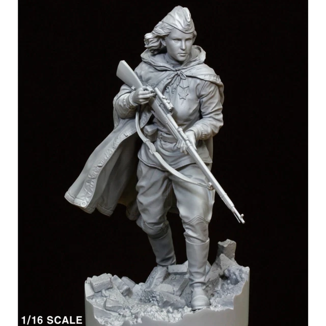 1/16 SCALE UNPAINTED Resin model Figure Kit Military WWII Soldier ...