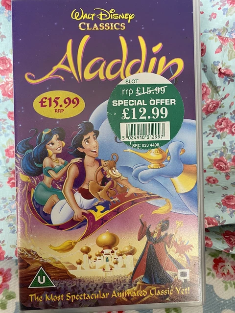 ALADDIN VHS VIDEO Walt Disney Classics £3.60 - PicClick UK
