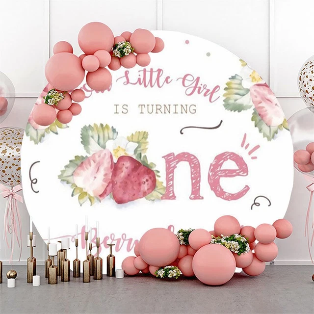 SWEET GIRL IS Turning One Circle Birthday Backdrop $37.87 - PicClick AU