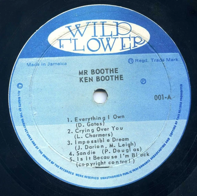 KEN BOOTHE - Everything I Own. 1974 Jamaican Roots Reggae L.p. Record £ ...