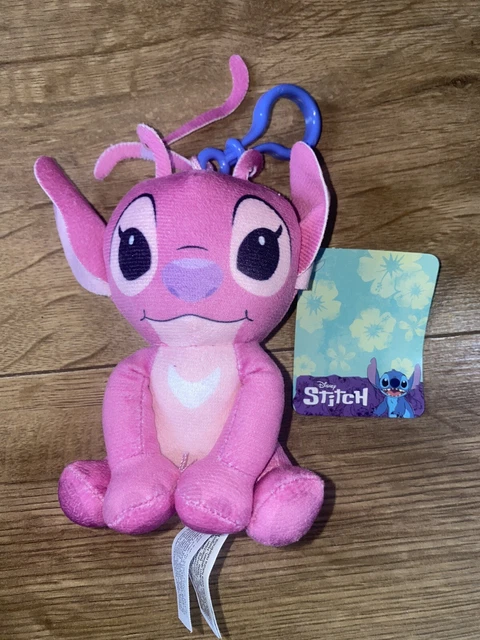 DISNEY LILO & Stitch - Angel Bag Clip / Keyring With Tags - Soft Plush ...