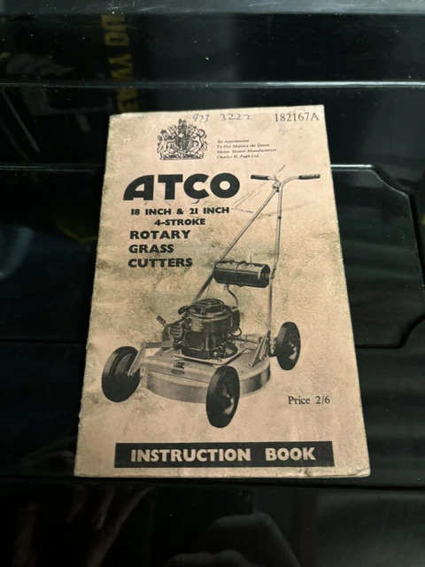 ATCO LAWNMOWER GUIDE Vintage Mid Century Piece Catalogue Item Journal 6 £10.00 - PicClick UK