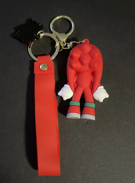 SONIC THE HEDGEHOG Knuckles Sonic X Sonic Heroes Keychain Sega new red ...