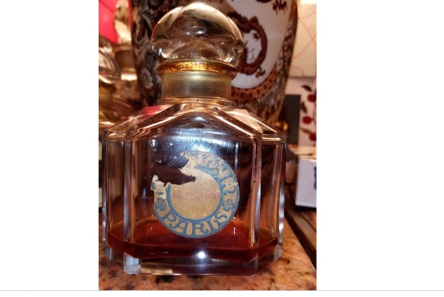 RARE GRAND FLACON AUTHENTIQUE VINTAGE 1920 BOUCHON EMERI QUADRILOBE 11 ...