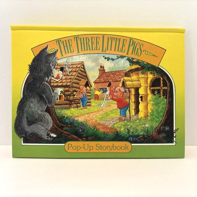 THE THREE LITTLE Pigs Pop-Up Storybook 1994 Vintage Great Condition ...