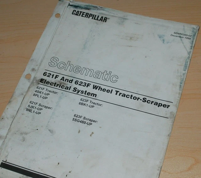 CATERPILLAR 627F PAN TRACTOR SCRAPER Electrical Schematic Wiring ...
