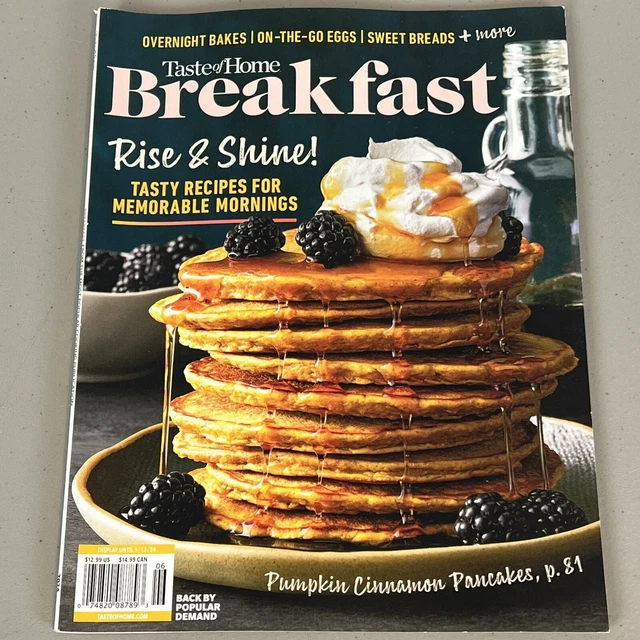 TASTE OF HOME Breakfast Rise & Shine Recipes Magazine Issue New £7.45 ...