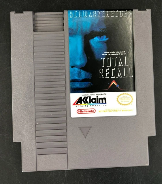 TOTAL RECALL NINTENDO NES Video Game Box & Cartridge *OPEN BOX, SEE ...