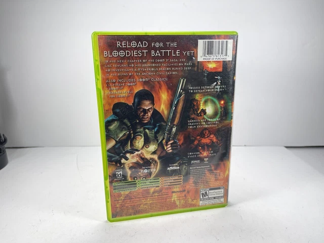 DOOM 3: RESURRECTION of Evil (Microsoft Xbox, 2005) Complete With Manual $20.52 - PicClick CA