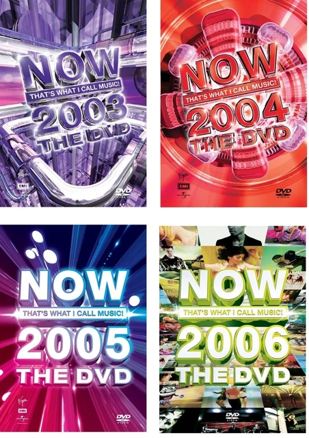NOW THATS WHAT I Call Music DVD's 2003 to 2006 - All New & Sealed £12. ...