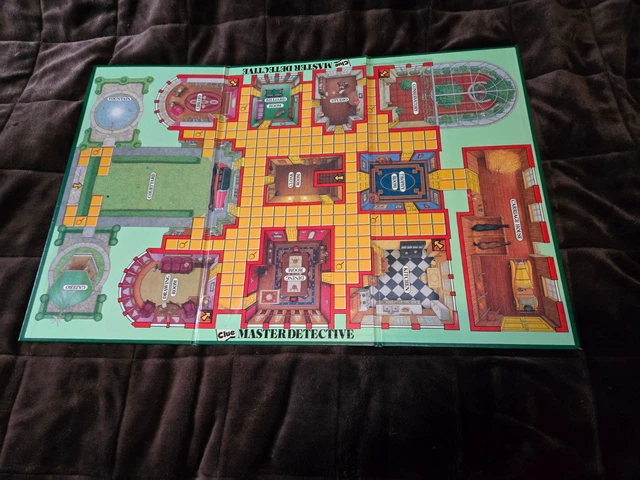 VINTAGE 1988 CLUE Master Detective Replacement Game Board £13.28 ...