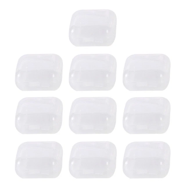 10PIECES/SET STORAGE BOX Containers with Hinged Lid for Small Items ...