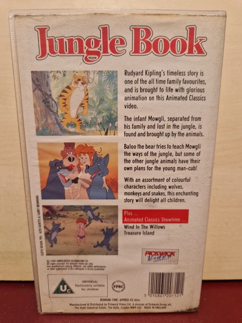 JUNGLE BOOK - Animated - Pickwick Video - PAL VHS Video Tape (A345) £2. ...
